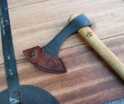 Condor Tool & Knife Francisca Throwing Axe, 3.31" Carbon Steel Head, Hickory Handle, Welted ...